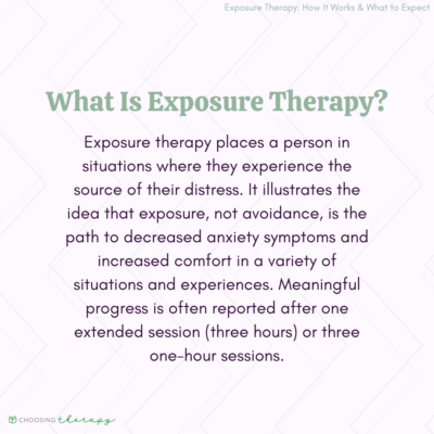 Exposure Therapy: How It Works & What to Expect