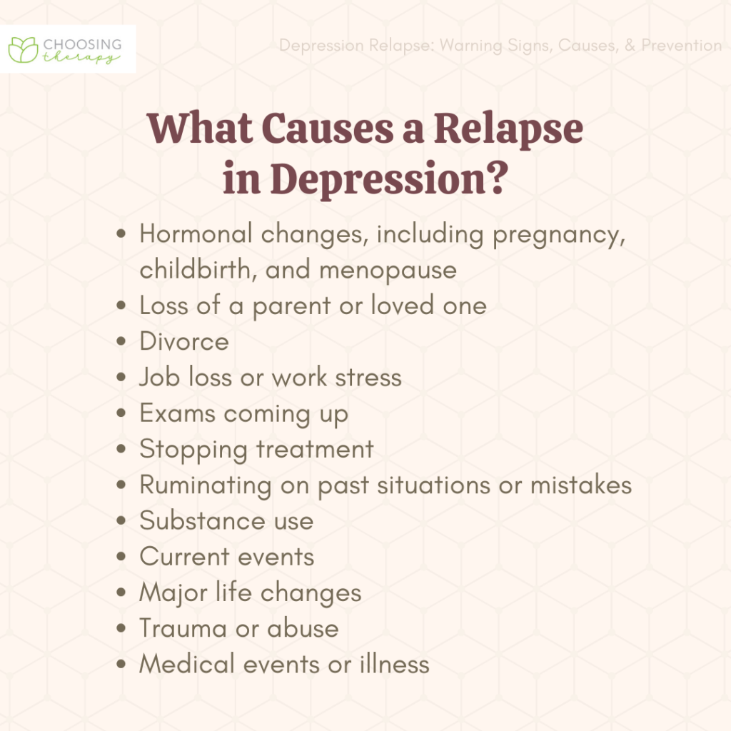 Warning Signs of a Depression Relapse