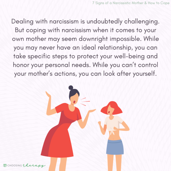 7 Signs of a Narcissistic Mother & How to Cope