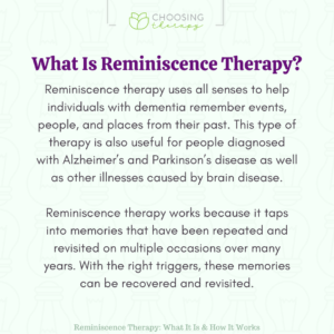 What Is Reminiscence Therapy?