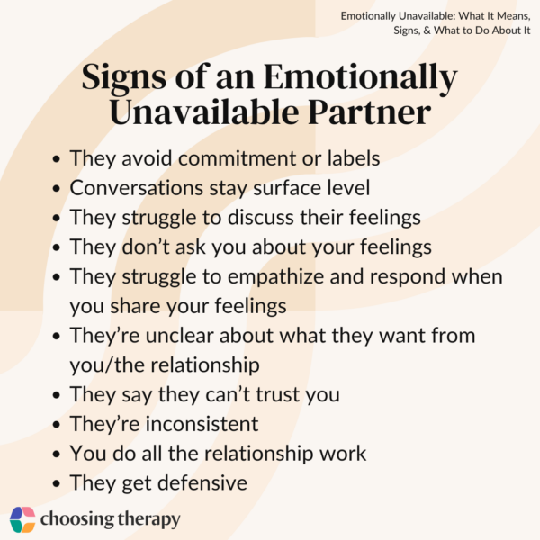 13 Signs Someone Is Emotionally Unavailable