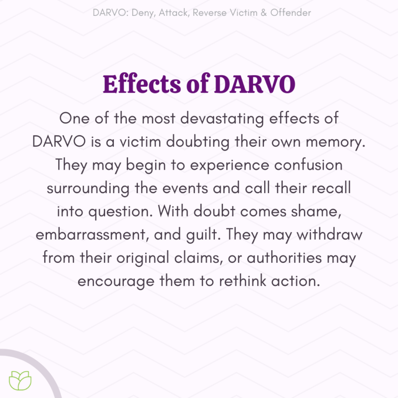 What Is DARVO & How Can It Be Resisted?