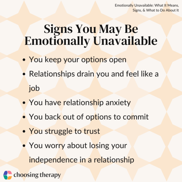 13 Signs Someone Is Emotionally Unavailable