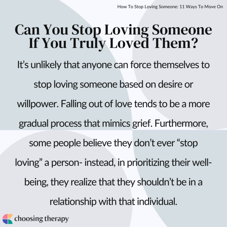 11 Ways to Stop Loving Someone