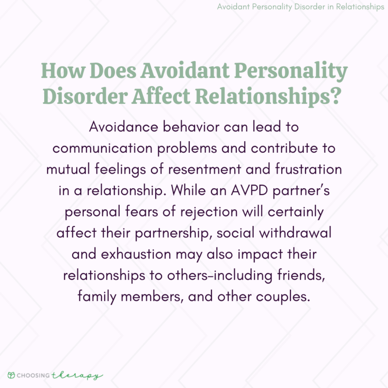 How Does Avoidant Personality Disorder Impact Relationships?