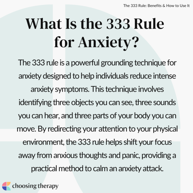 How to Use the 333 Rule to Calm Anxiety