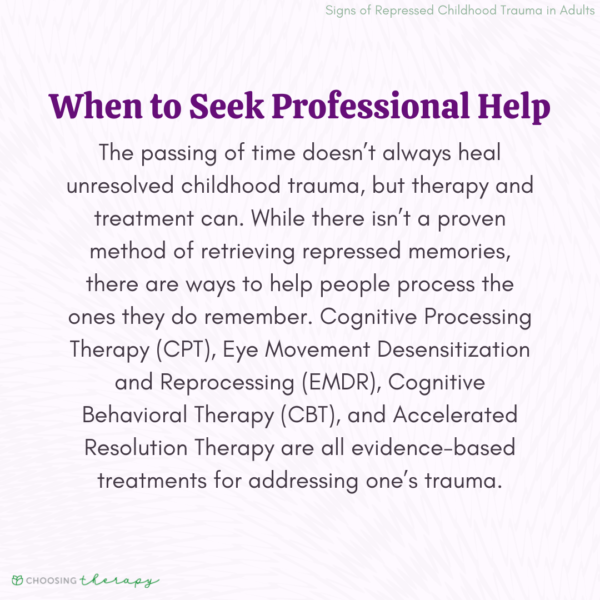 14 Signs of Repressed Childhood Trauma in Adults