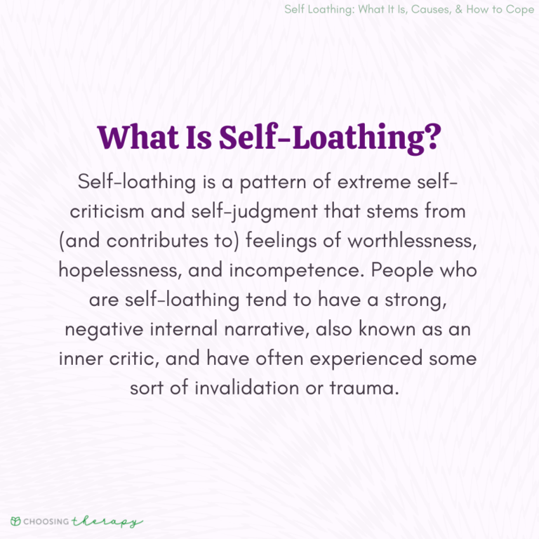 Causes of Self-Loathing & How to Overcome It