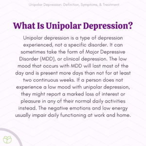 What Is Unipolar Depression?