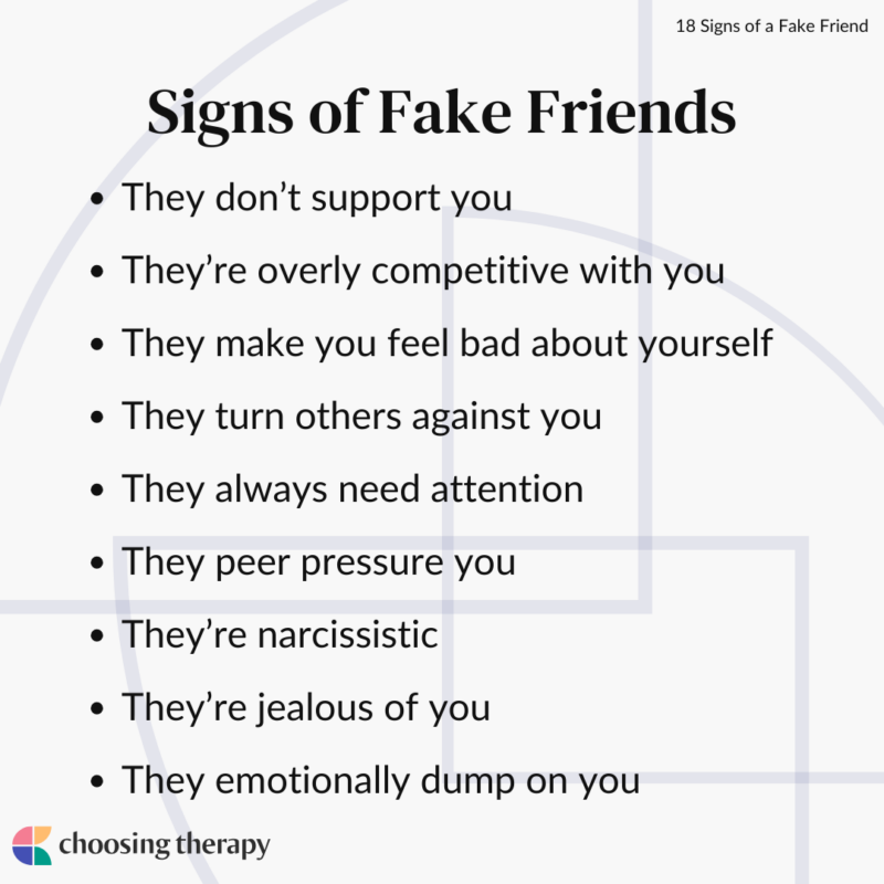 18 Signs of a Fake Friend (& What to Do About Them)