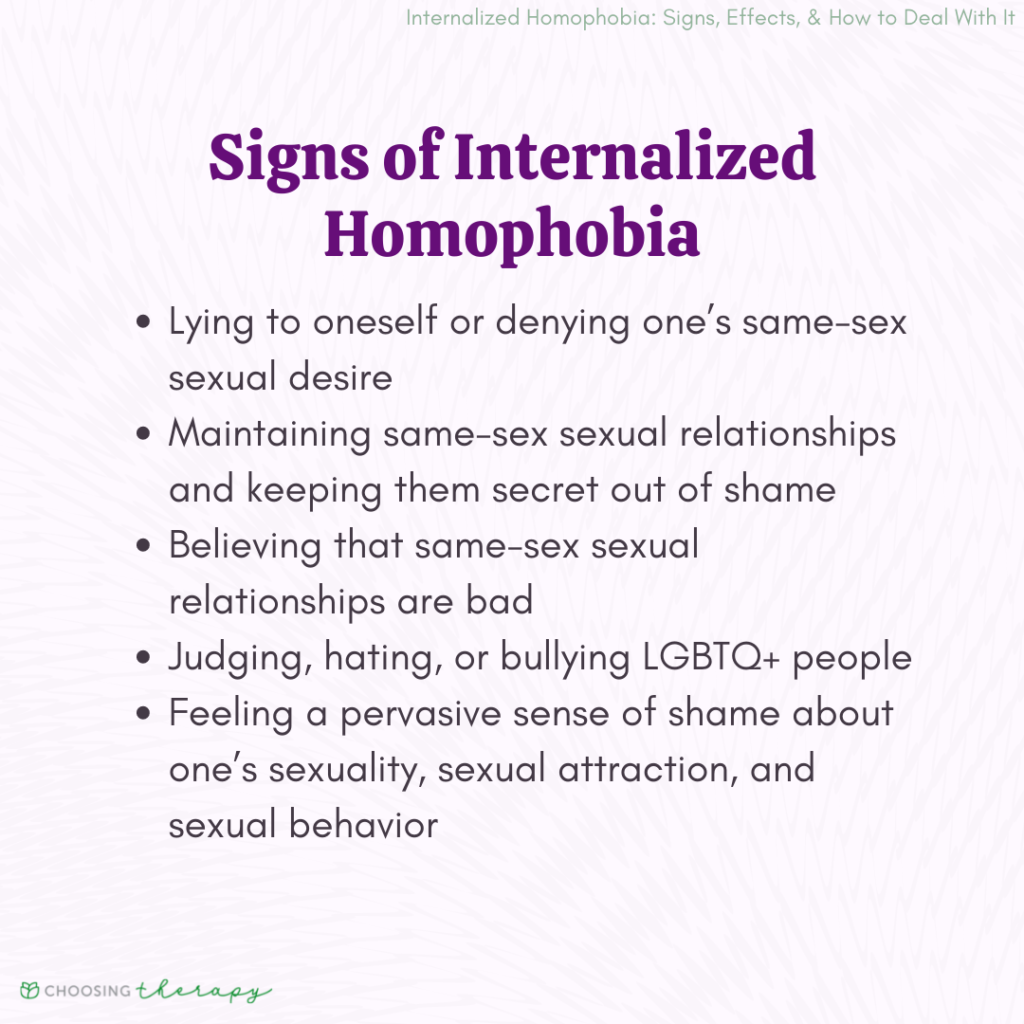 How to Deal With Internalized Homophobia