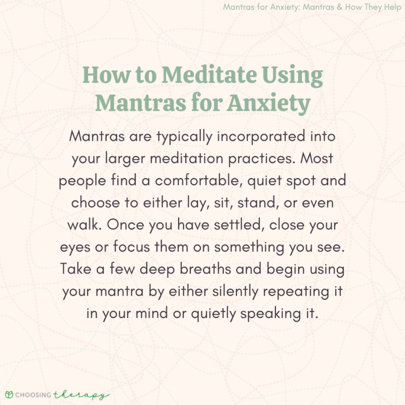 12 Mantras for Calming Anxiety