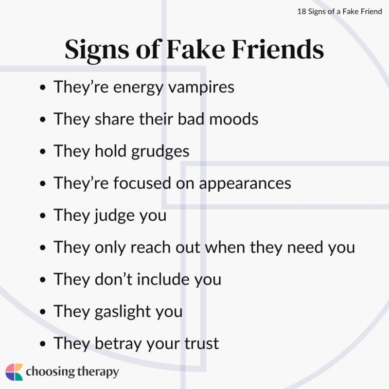 18 Signs of a Fake Friend (& What to Do About Them)