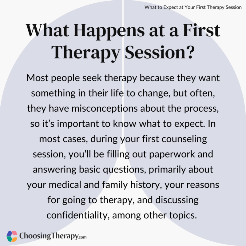 What to Expect at Your First Therapy Session