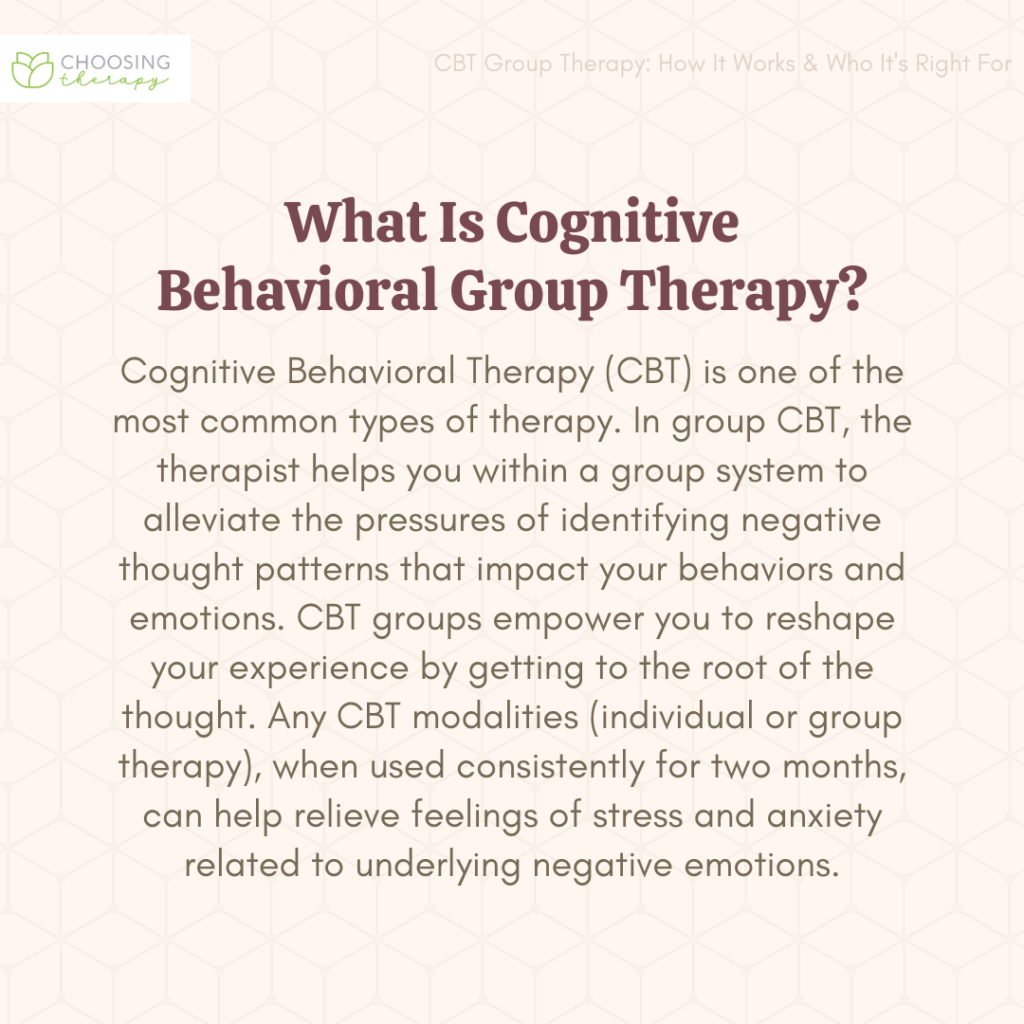 What Is Group CBT Therapy & Is It Right for Me?