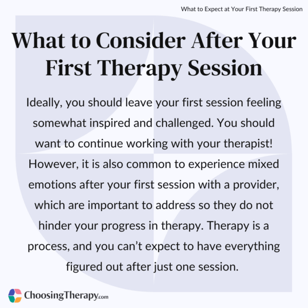 What to Expect at Your First Therapy Session