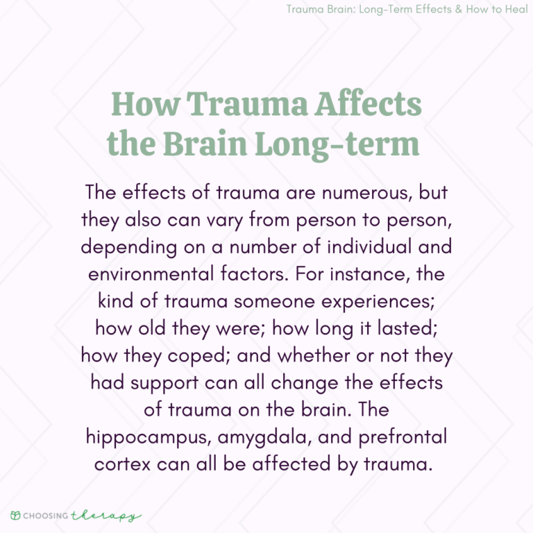How Does Trauma Affect the Brain?