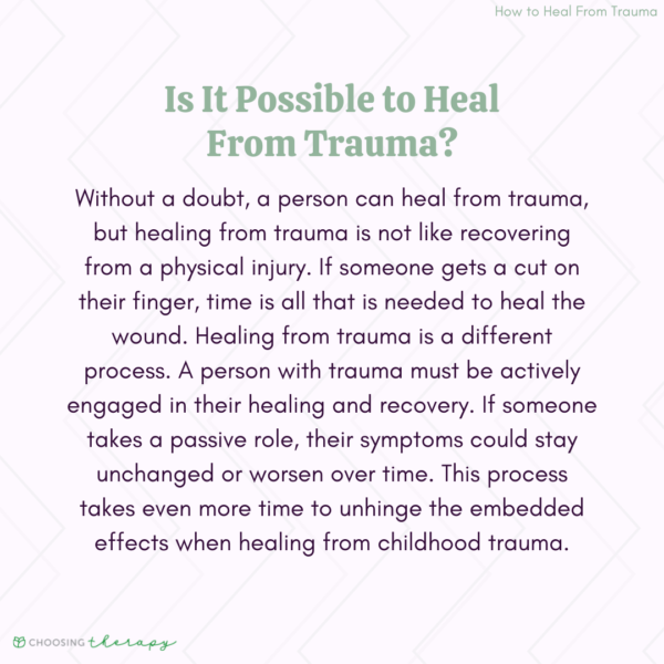 10 Tips on Healing From Trauma