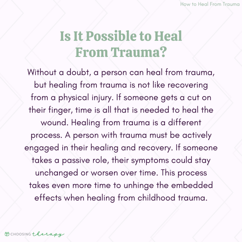 10 Tips on Healing From Trauma