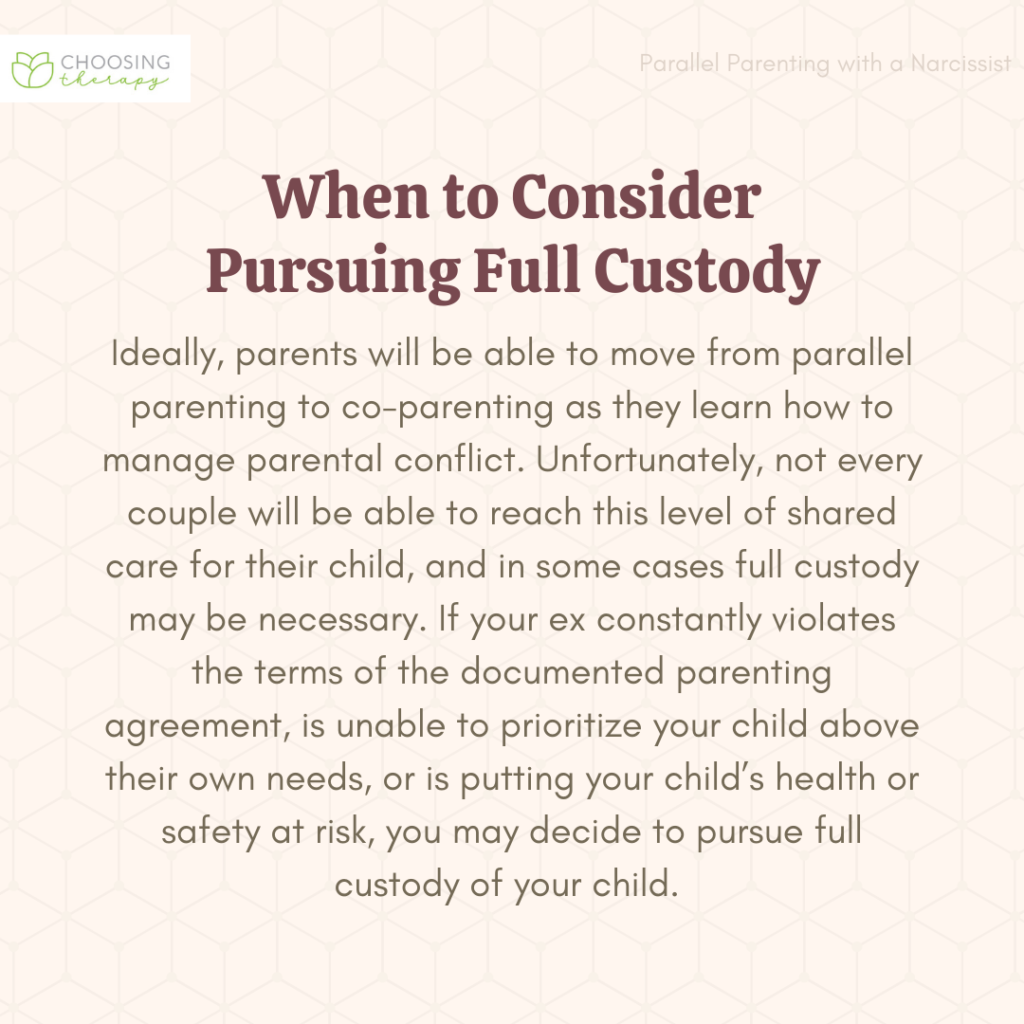 What Is Parallel Parenting with a Narcissist?