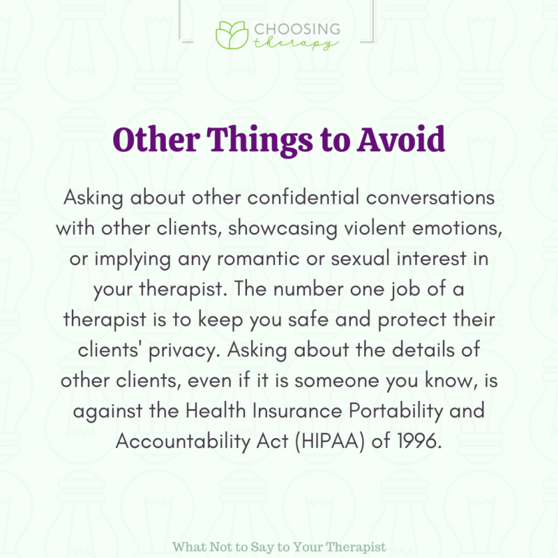13 Things You Should Never Tell Your Therapist