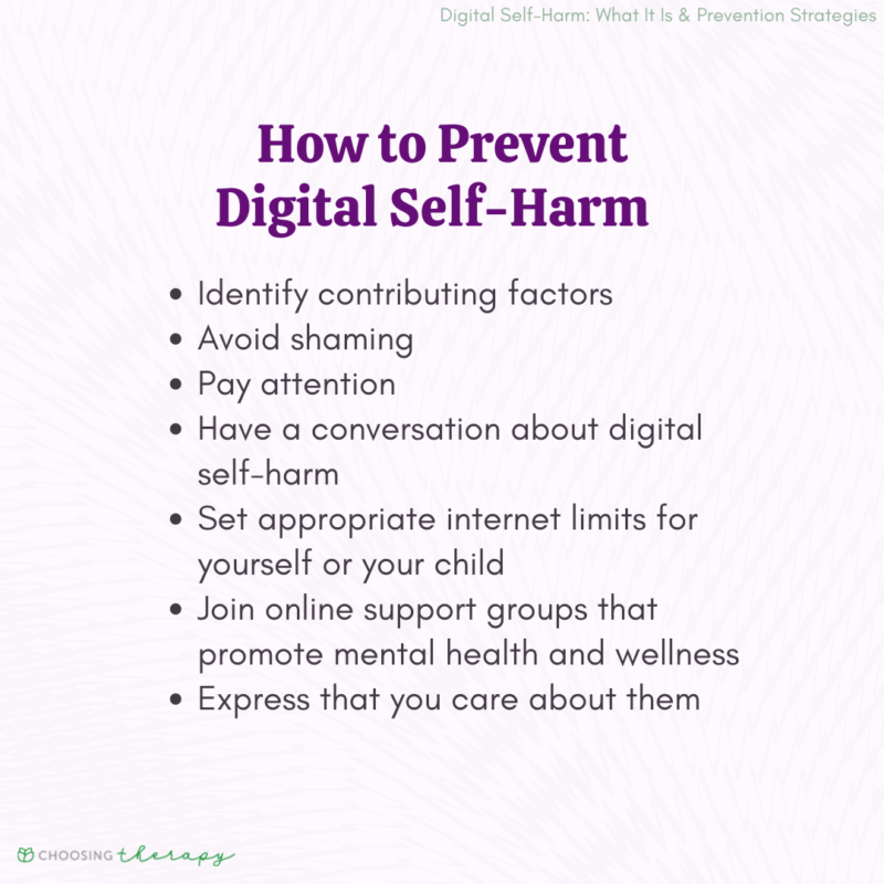 What is Digital Self Harm?