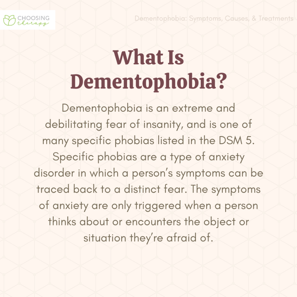 What is Dementophobia?