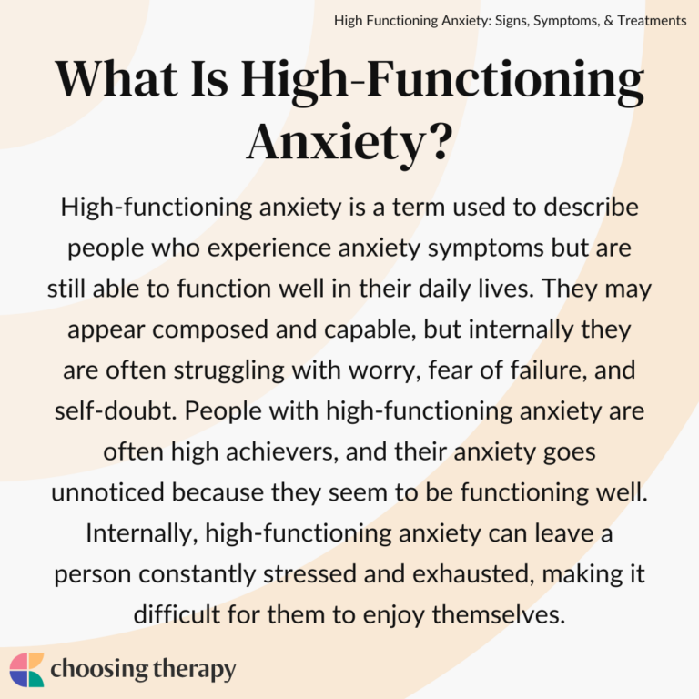 What Is High-Functioning Anxiety?