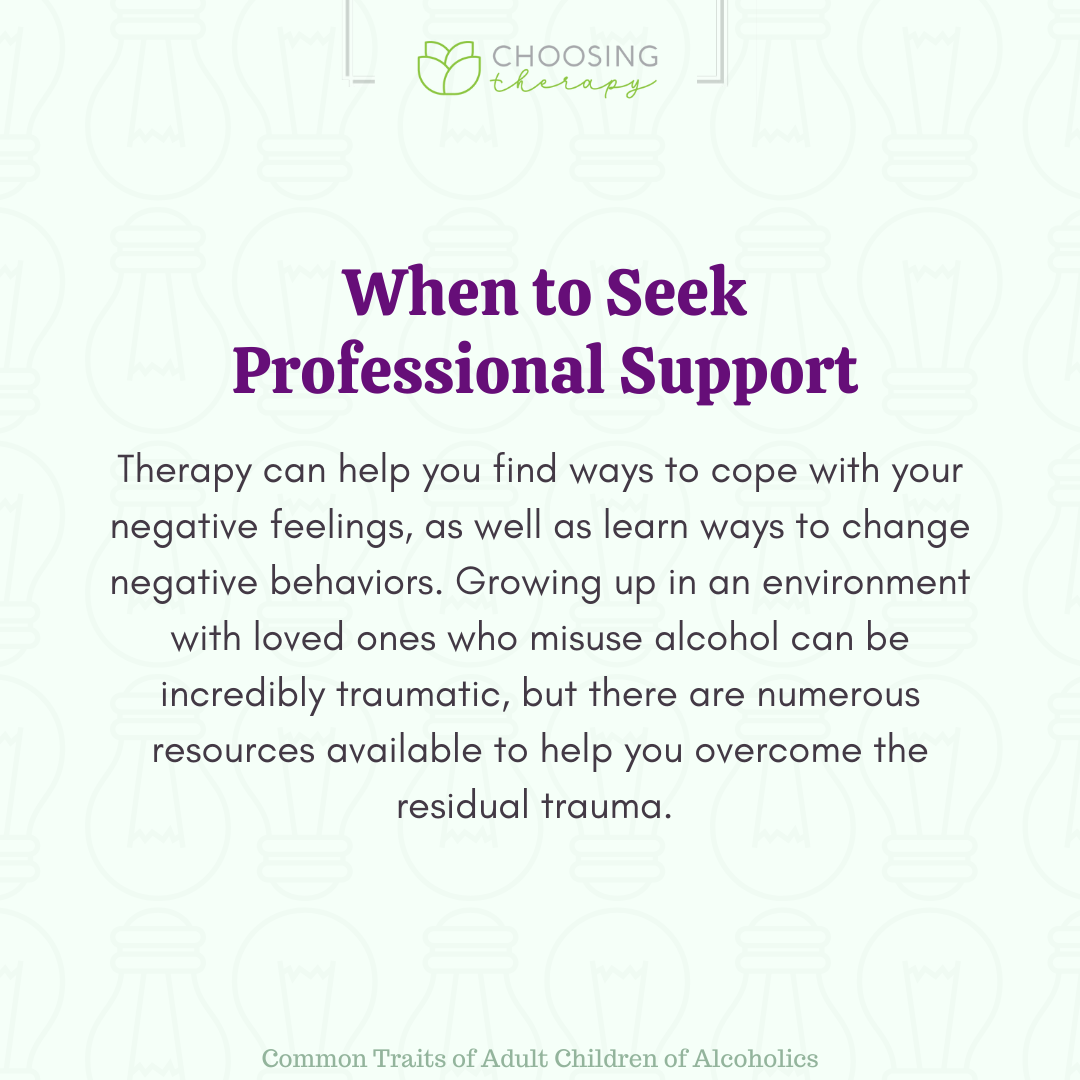 Characteristics of Adult Children of Alcoholic Parents