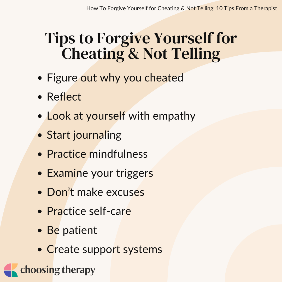 10 Ways To Forgive Yourself For Cheating Not Telling 10 Ways To Forgive Yourself For Cheating Not Telling