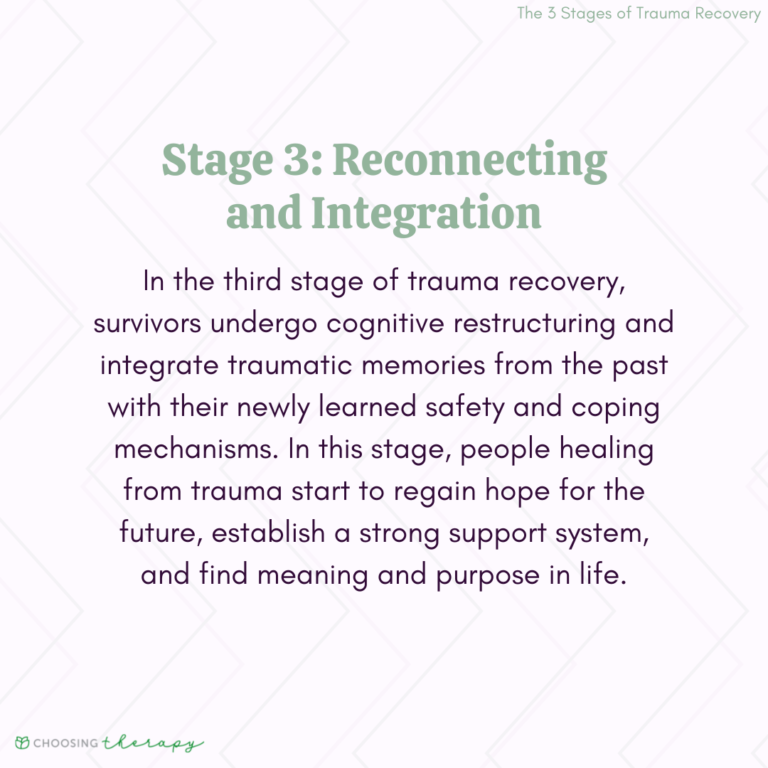 3 Stages of Trauma Recovery