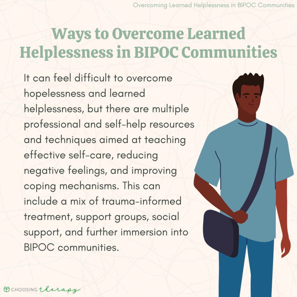Overcoming Learned Helplessness in BIPOC Communities