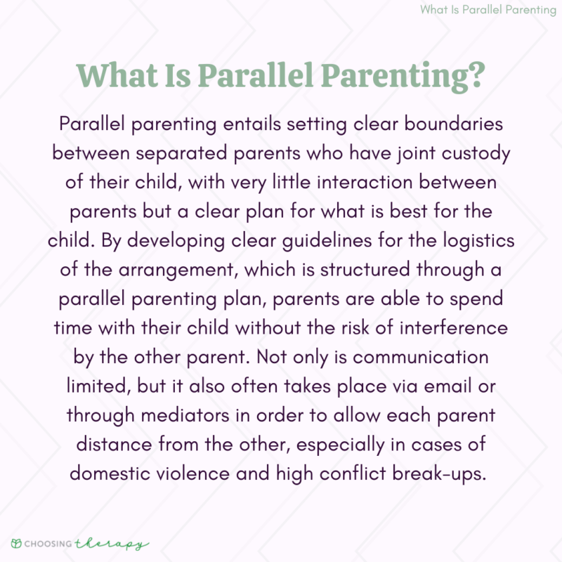 Parallel Parenting: Definition, Benefits, & Tips for Success