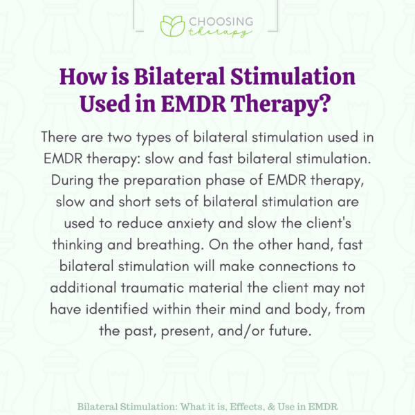 Bilateral Stimulation: Effects & Use in EMDR Therapy
