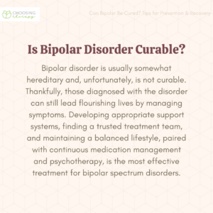 Is There a Cure for Bipolar Disorder?