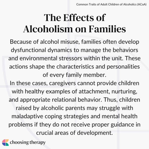 Characteristics of Adult Children of Alcoholic Parents
