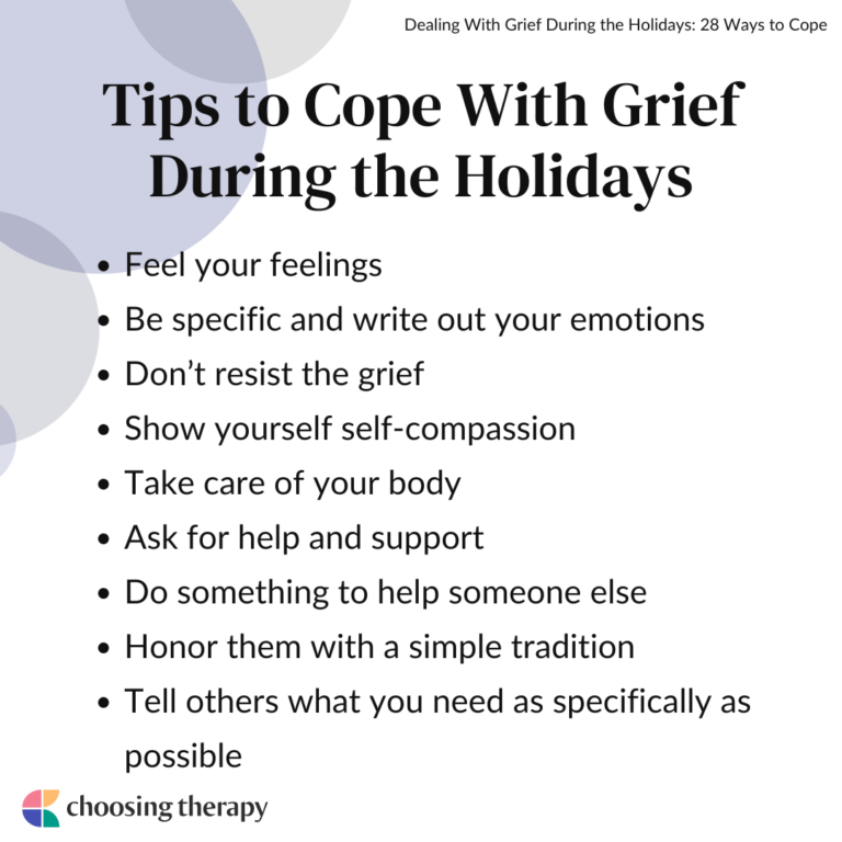 28 Ways to Find Comfort While Grieving During the Holidays