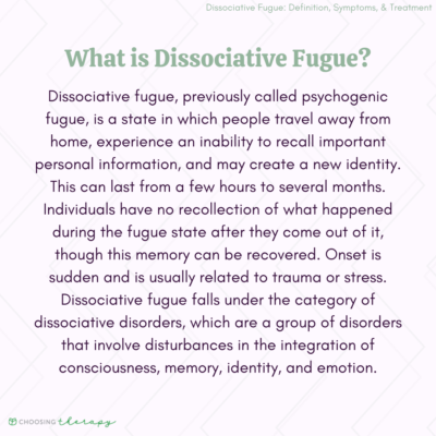 What Is Dissociative Fugue?