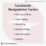 12 Narcissistic Manipulation Tactics