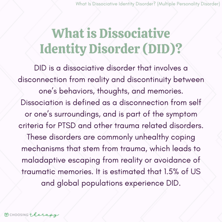 Dissociative Identity Disorder (DID): Symptoms, Causes, & Treatments
