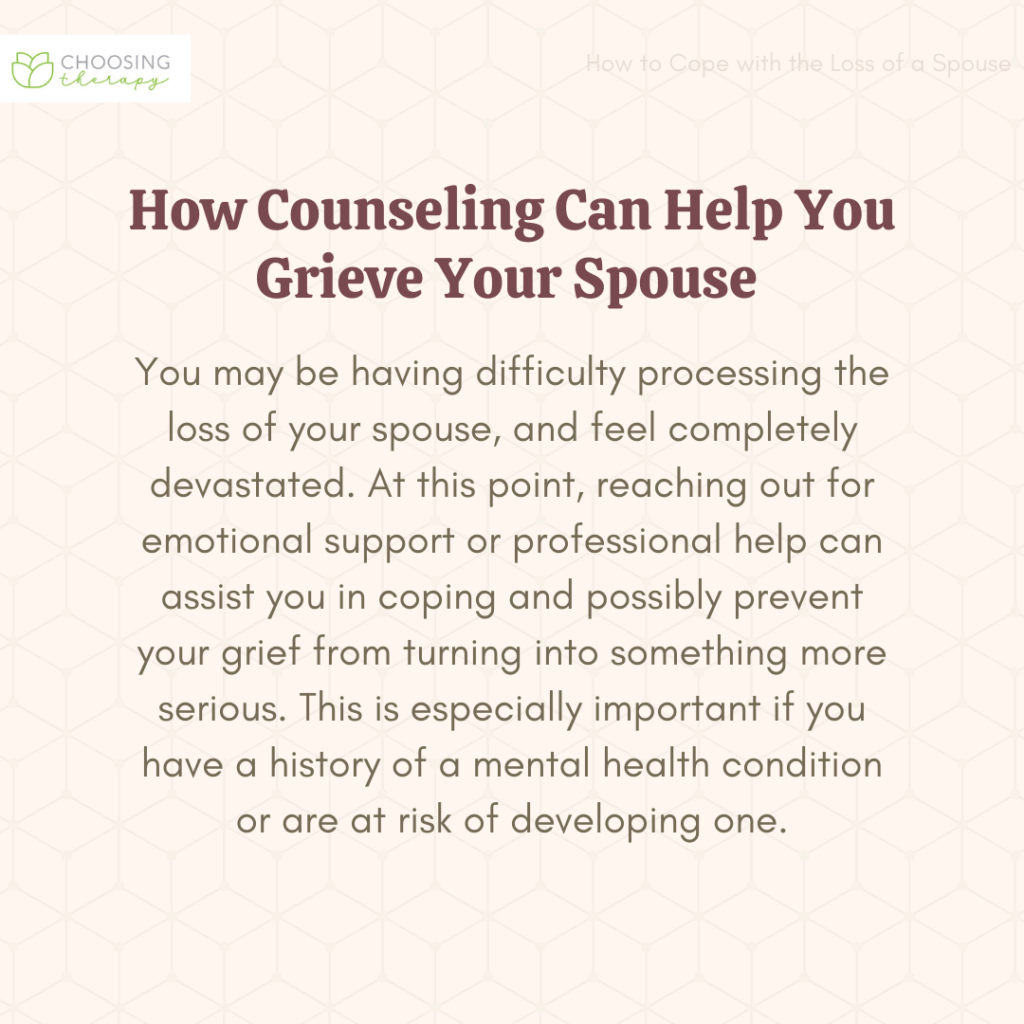 How to Cope With the Loss of a Spouse