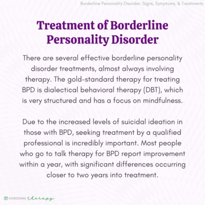 Borderline Personality Disorder: Signs, Symptoms, & Treatments