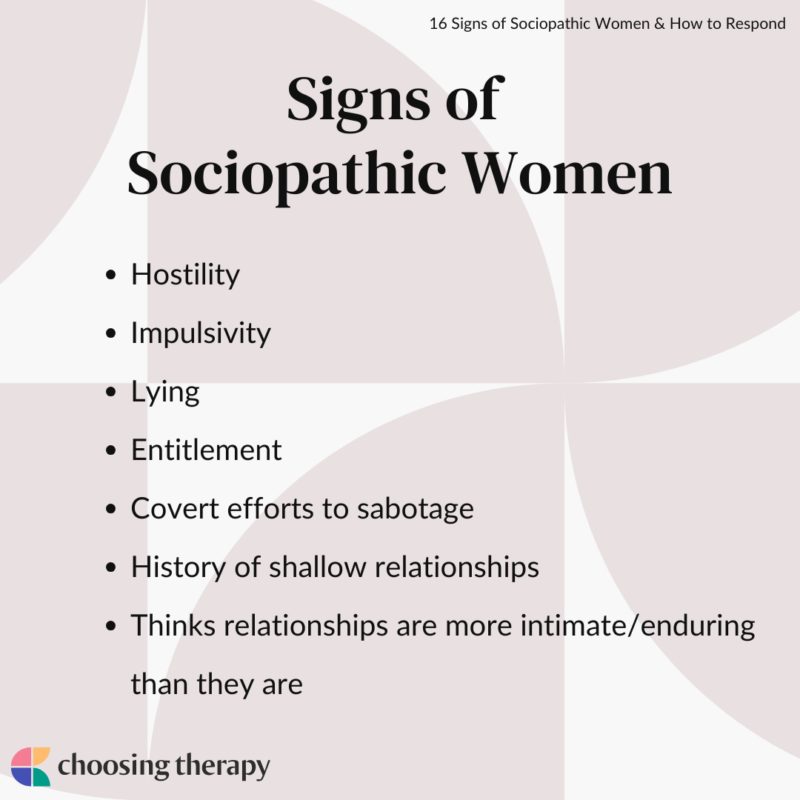 16 Signs of Sociopathic Women
