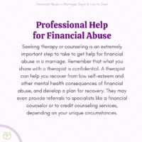 How to Deal With Financial Abuse in a Marriage