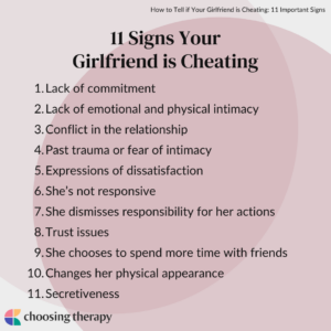 11 Signs Your Girlfriend Might Be Cheating