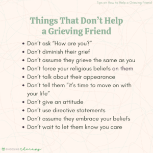 How to Help Someone Who is Grieving: 15 Tips