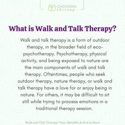 What Are the Benefits of Walk & Talk Therapy?
