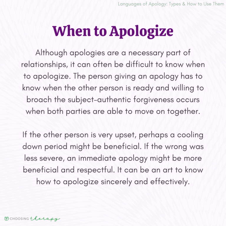 What Are the Five Languages of Apology?