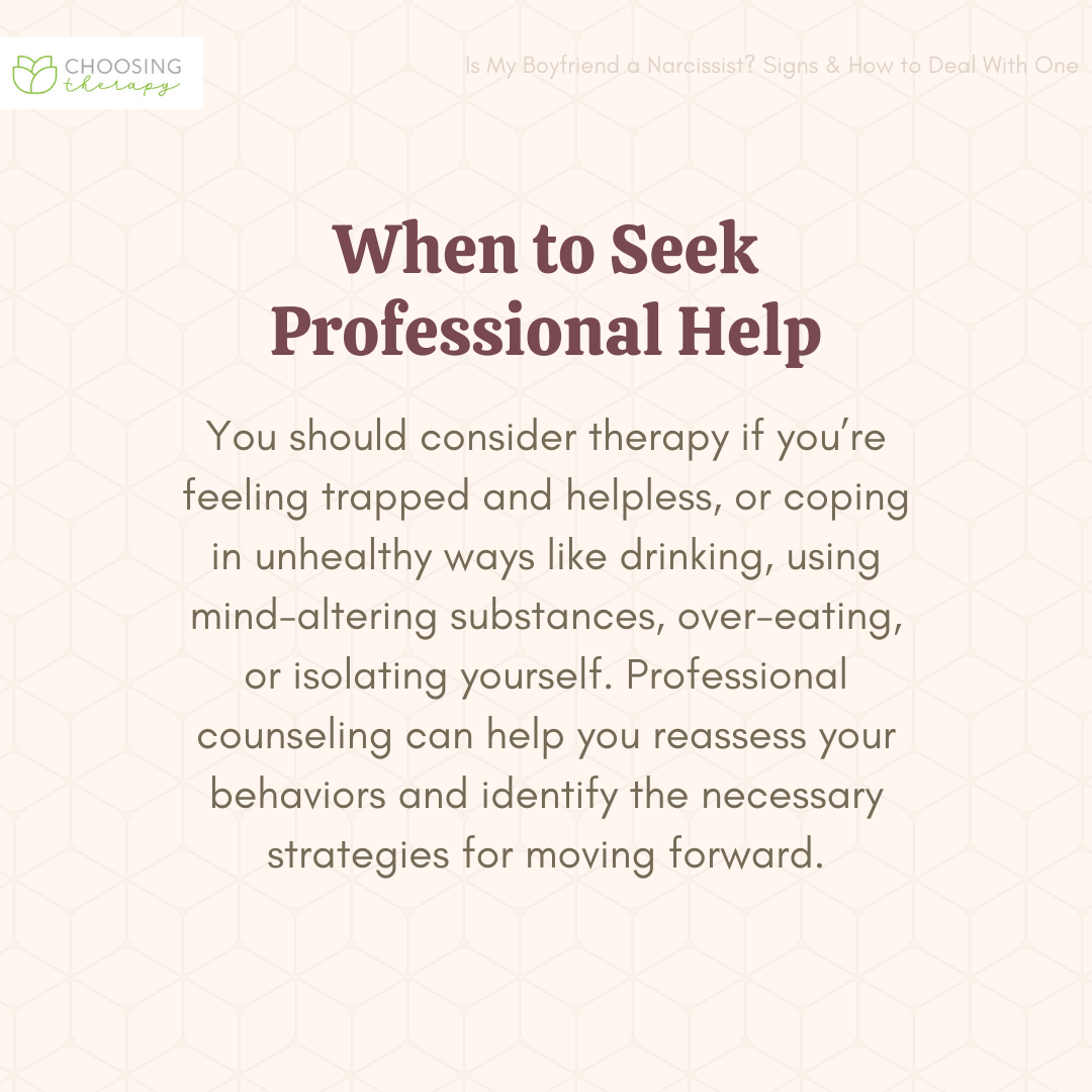 Narcissistic Boyfriends: Signs & How to Deal With One