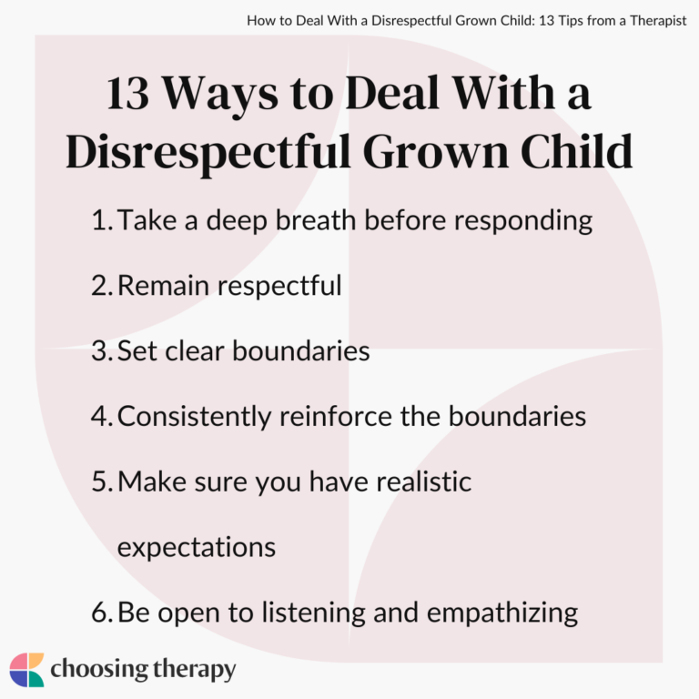 13 Tips for Dealing With Disrespectful Adult Children